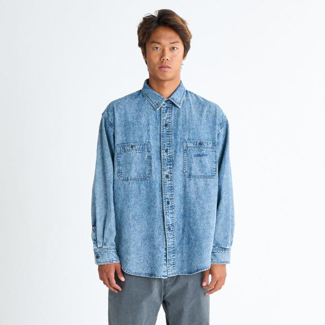 クイックシルバー 長袖シャツ メンズ Quiksilver SHORE WASH SHIRTS QSH251001-BLU