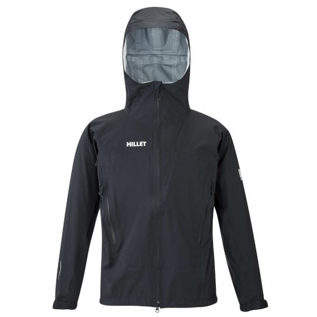 ミレー ティフォン ストレッチ ジャケット メンズ ブラック レインジャケット MIV03168-N0247