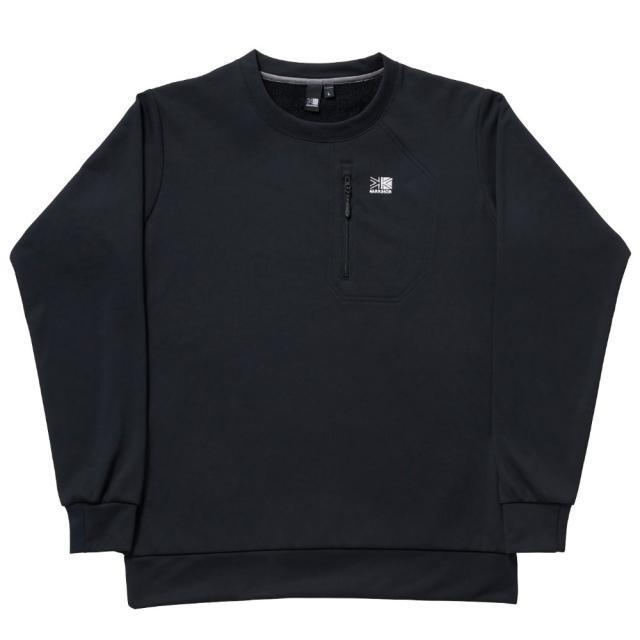 カリマー オクタ スウェット クルー メンズ ブラック 101609-9000