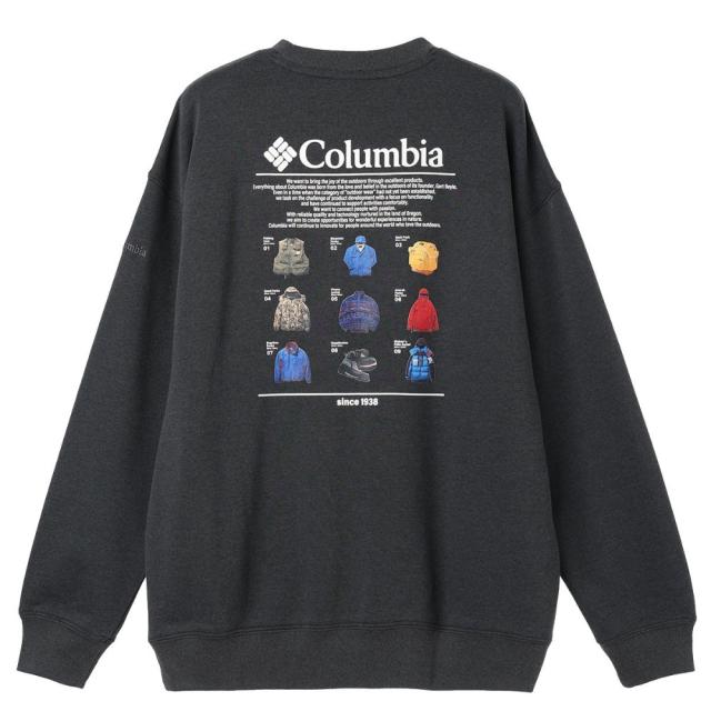 2025年秋新作 コロンビア スウェット トレーナー メンズ サンダーマウンテンスウェットクルー PM0570-010