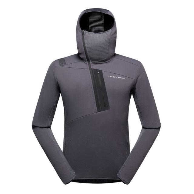 スポルティバ ミッドレイヤー メンズ フリース Big Wall Pullover Hoody M Onyx/Chalk ZAMF021G19W04