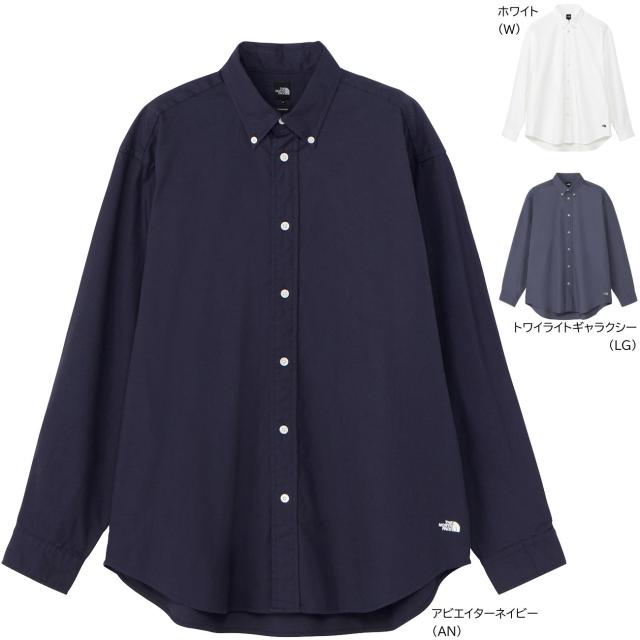 ノースフェイス ロングスリーブハーフドームシャツ メンズ オックスフォードシャツ S-XL NR12450 ザ・ノース・フェイス
