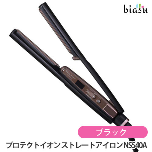 [送料込] Nobby+ プロテクトイオン ストレートアイロン NS540A ブラック (国内正規品)