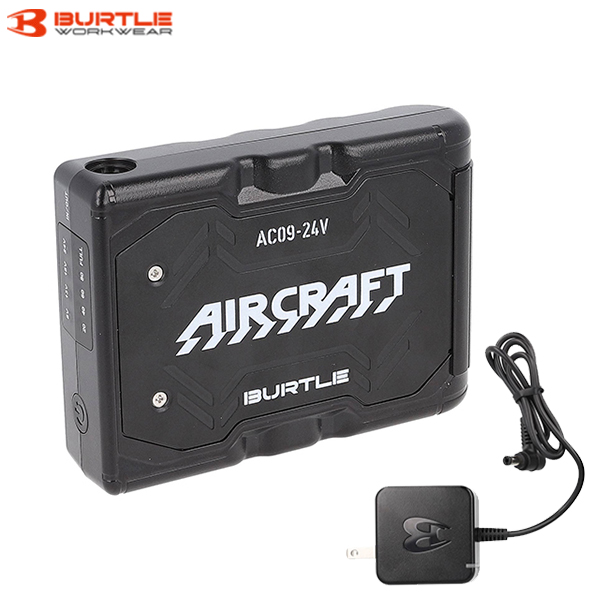 バートル リチウムイオンバッテリー AC09 マットブラック