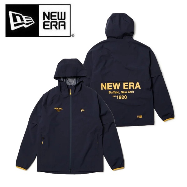 ニューエラ ゴルフ レインジャケット 2-Way スリーブ ネイビー NEW ERA (14669850) 2025年秋冬モデル