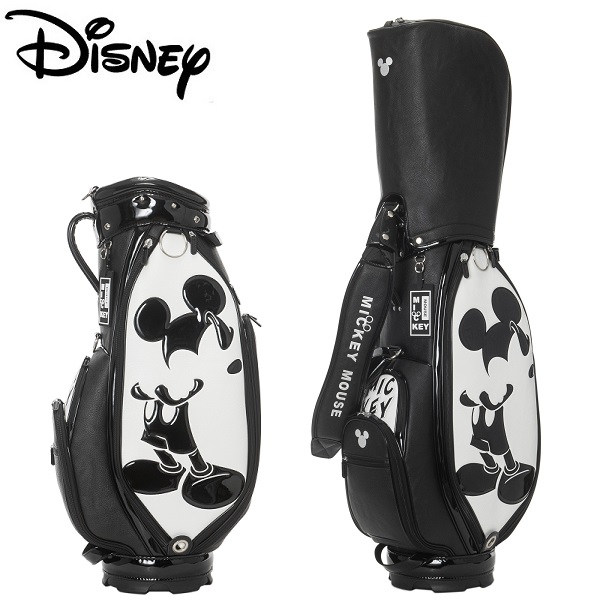 ディズニー キャディバッグ MONOCHROME MICKEY GOLF CADDIE BAG Disney XYMG5FC1