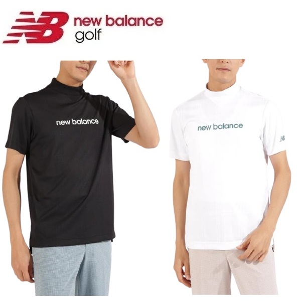 ニューバランス ゴルフ メンズ シャツ ダブルチェック柄 半袖 モックネック プルオーバー New Balance Golf 012-5166003 2025年春夏モデル