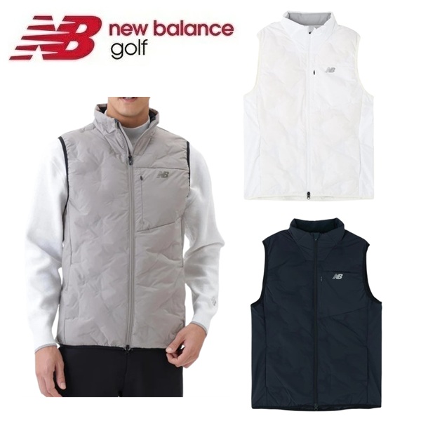 ニューバランス ゴルフ メンズ 撥水 ストレッチ ライトダウン フルジップ ベスト New Balance Golf 012-5258001 2025年秋冬モデル