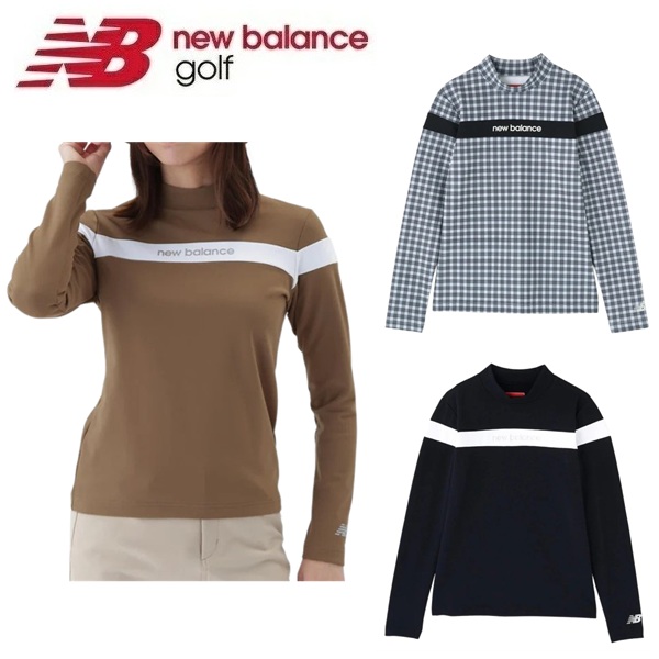 ニューバランス ゴルフ レディース UV ストレッチ 長袖 モックネック プルオーバー New Balance Golf 012-5267503 2025年秋冬モデル