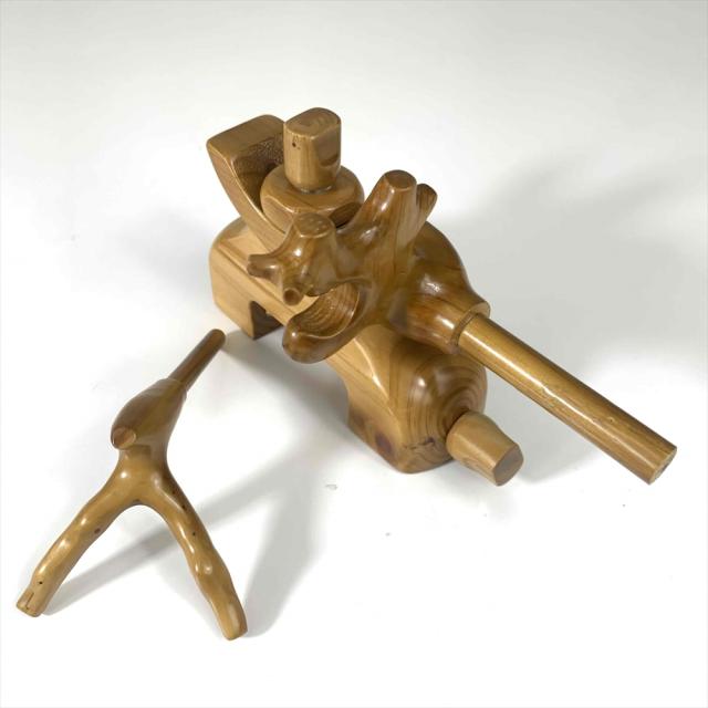 ダイシン 一点物 へら 万力 岐山 弓万力 右 大(daishin-orig0208)｜天然 万力 創作 オリジナル 一点物 高級品 7尺〜18尺対応 岐山 へら 道具 天然木 天然素材 国産 国産万力 職人作