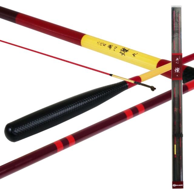 ピュアテック へら竿 二代目 無心 燦 9尺(goku-962441)｜へら へらぶな ヘラ ヘラブナ 池 フナ 鮒 さお サオ 竿 つり 釣り 釣具 道具 おり 遠里 管理釣り場 乗っ込み ダム 野池 セット釣り 底釣り 大助 並継 宙釣り 短竿