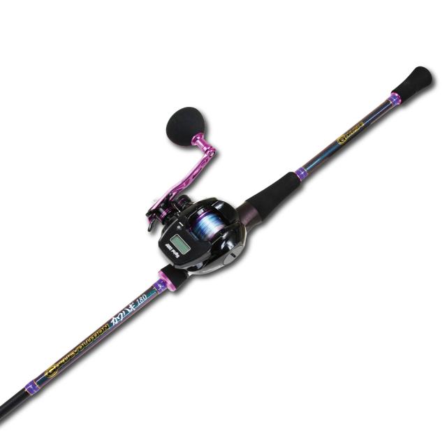 デジタルカウンターリール付 船カワハギ セット (kawahagi-003)｜カワハギ 釣り セット Gokuspe 船竿 船釣り 釣竿 高感度 ロッド デジタルカウンター付き リール 両軸リール ベイトリール