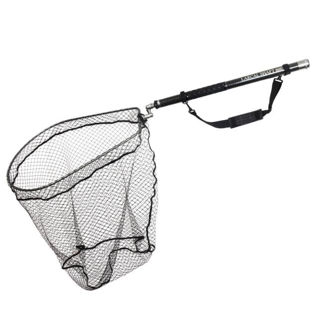 おり釣具 カーボン玉の柄 ラーカルシャフト ランディングネット(タモ網)セット 6M ネットサイズL  強化フレーム ラバーネット (netset-001)｜オカッパリ ランディング ポール ロング シャフト 柄 ギャフ 磯玉 チヌ グレ シーバス スズキ イカ エギング 磯 波止 海 釣り