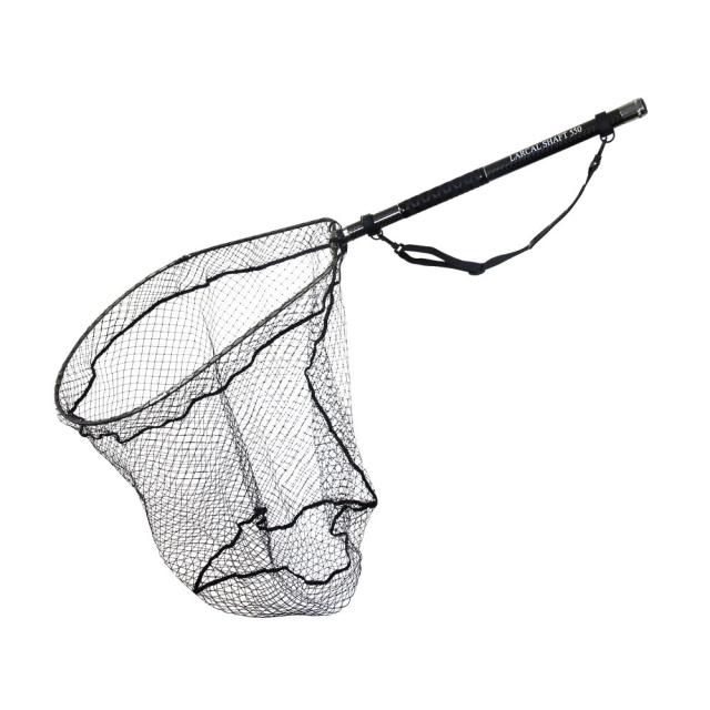おり釣具 カーボン玉の柄 ラーカルシャフト 5.5M ＆ 折りたたみ ランディングネット サイズＬ 2点セット (netset-041)｜オカッパリ ランディング ポール ロング シャフト 柄 ギャフ 磯玉 チヌ グレ シーバス スズキ イカ エギング 磯 波止 海 釣り