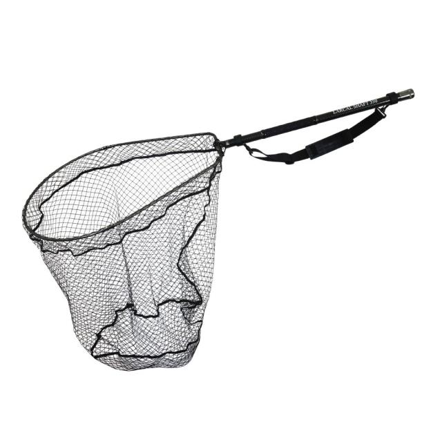 おり釣具 カーボン玉の柄 ラーカルシャフト 3.5M ＆ 折りたたみ ランディングネット サイズM 2点セット (netset-051)｜オカッパリ ランディング ポール ロング シャフト 柄 ギャフ 磯玉 チヌ グレ シーバス スズキ イカ エギング 磯 波止 海 釣り