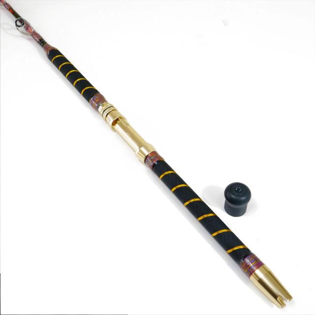 おり釣具 グラスソリッド船竿 パグマイヨ クロス総糸巻 リアルワンST 170-300号(ori-783354)｜竿 釣り竿 大物 大物竿 クエ キハダマグロ カンパチ ヒラマサ 総糸巻 ワンピース アルミシート 大型魚 ゴクスぺ おり釣具