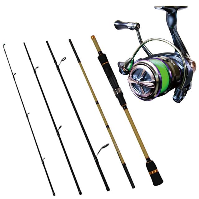 RUSH PORTABLE ZERO TWO ＆ フライデー3 XE3000 ロッド＆リール セット(ori-compactset-02)｜シーバス ライトゲーム チヌ ベイエリア ショアゲーム ファミリー ビギナー