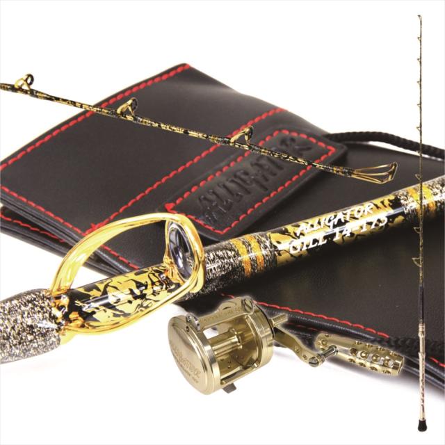 アリゲーター技研 スタンディングギル 20WGTセット 黒/金プルトス(ori-funeset256)|アリゲーター技研 スタンディングギル 14-175 黒/赤プルトス＆バトル20WGT（ゴールド）アリゲーター スタンディング ギル バトル キハダ マグロ