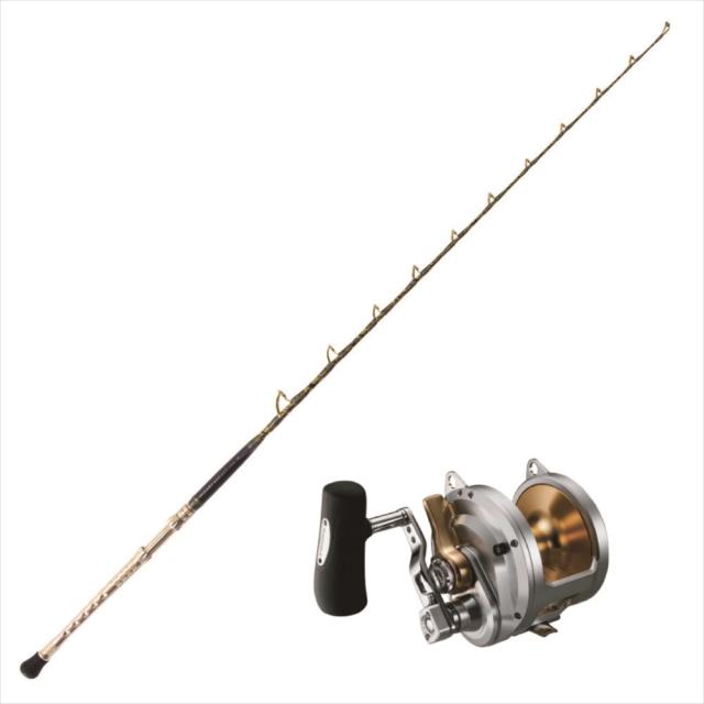 アリゲーター技研 スタンディングギル 14-175 黒/金プルトス&09TALICA 20IIセット(ori-funeset370)｜アリゲーター技研 スタンディングギル 14-175 黒/金プルトス＆シマノ 09TALICA 20II タリカ｜ ロッド リアルワンピース クエ キハダ カンパチ 相模湾 アルミバット 総糸巻