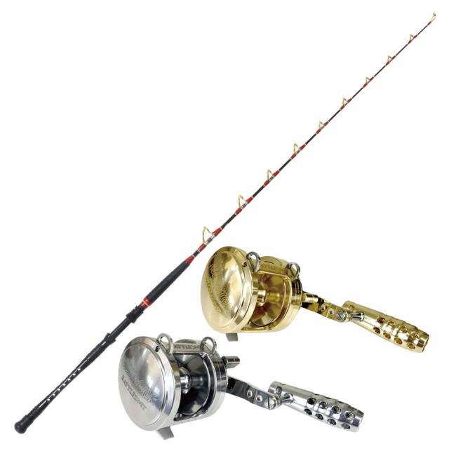 スタンディング極（きわみ）セット GrandEvo 極STANDING 160-200＆バトル20GT（シルバー/ゴールド）(ori-funeset387)｜ Gokuspe 船竿 アリゲーター技研 大型両軸リール バトル20GT ロッド リアルワンピース クエ キハダ カンパチ 相模湾 アルミバット 総糸巻