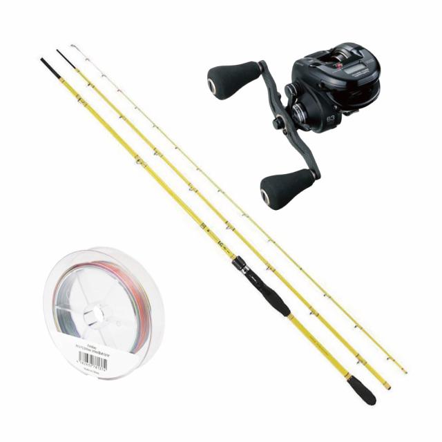 メバル、タイサビキにOK！RISEWAY LG STYLE 6:4 360＆タイゲーム DGN63／FridayPE1号 200mつき(ori-funeset459)｜ライトゲーム ライト五目 万能船竿 アジ釣り メバル釣り イサキ釣り 船メバル 真鯛釣り 真鯛 マダイ タイサビキ釣り 船釣り チョクリ