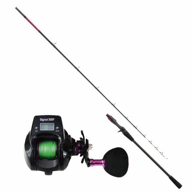 ロッサーレタコエギ 165MH＆SeaMastug Digital 300Pセット(ori-funeset531)｜タコ釣り 船タコ 船釣り タコエギ タコ 明石 東京湾 マダコ セット