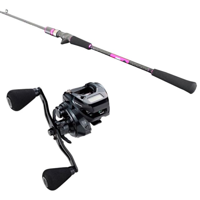 ゴクスペ ゴクエボリューションエボラバーST 702-3 ＆ テイルウォーク ヴィレイヤー DG 100HG-DH/R 右巻きタイラバセット（tairubberset-119)｜船 タイラバ 釣り タイカブラ マダイ タイジグ 釣船 釣り アマラバ