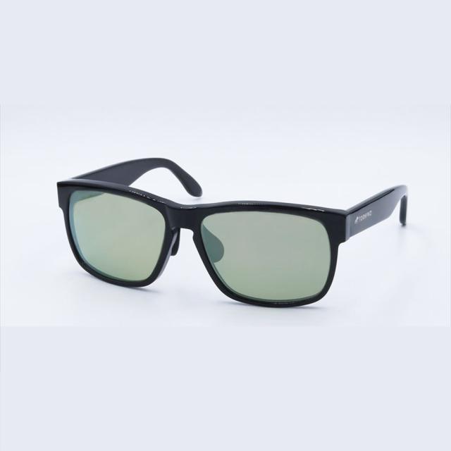 TORHINO(トライノ) NYOKA(ニョカ) ブラック/シューターグリーン/シルバーミラー(torh-790577）｜サングラス　偏光