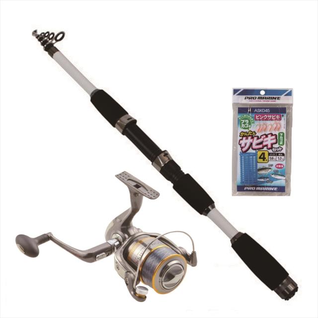 solfiesta コンパクトサビキセット 210(turiset-091)｜solfiesta コンパクトロッド COMBINELB 180& PROMARINE LE2000 レグナス ...