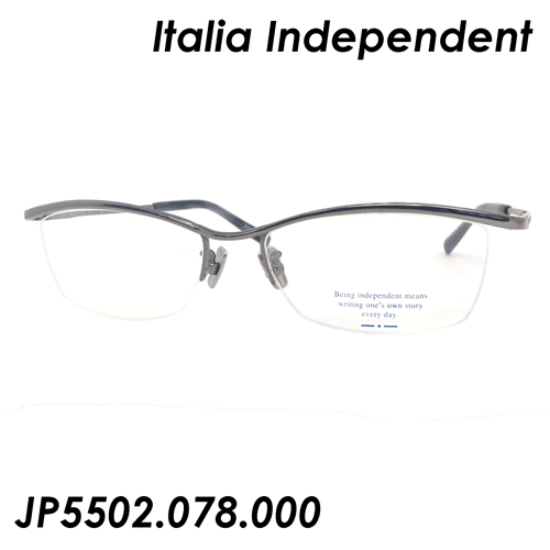 Italia Independent(イタリアインディペンデント) メガネ HIDE JP5502.078.000 55ｍｍ [GUN L]