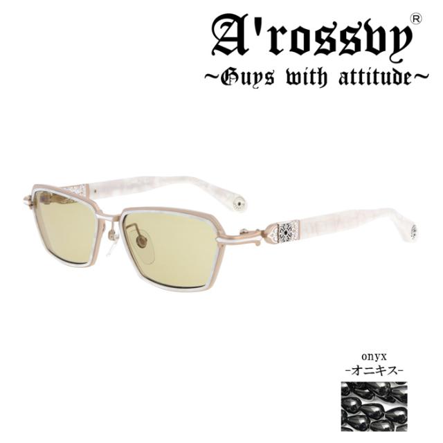 A’rossby ロズビー サングラス 209252310 56mm 日本製 2024 Vol.24 チタン 925Silver オニキス