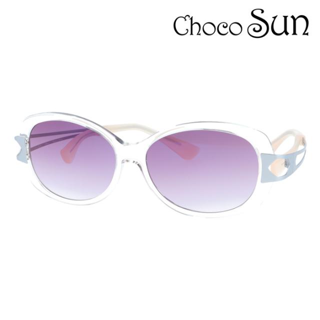 Choco Sun ちょこサン 鼻に跡のつかないレディースサングラス FG24500/FG24501 col.CL 54mm 57mm オプションで度付きカラーレンズに変更可能 紫外線カット