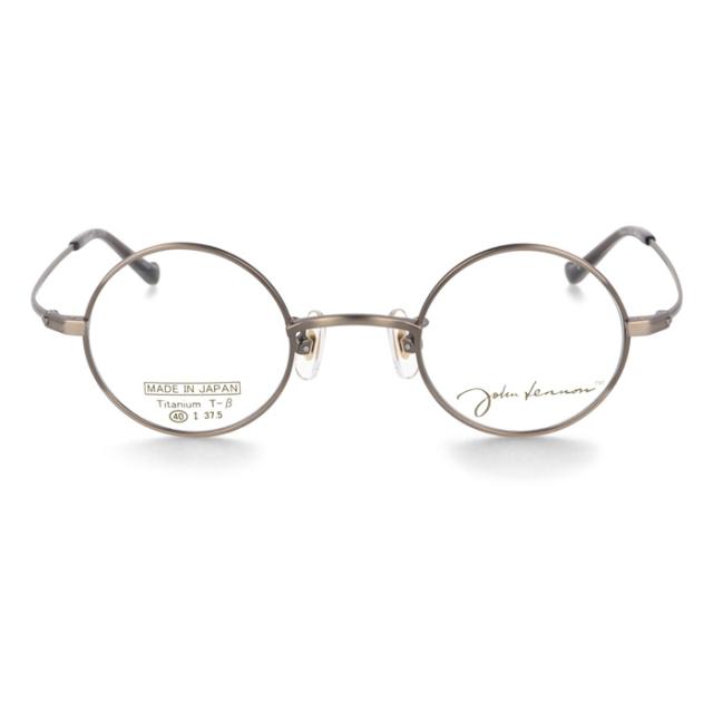 John Lennon ジョンレノン メガネ JL-1124 col.3/4 40mm 日本製 TITANIUM 丸メガネ 2color
