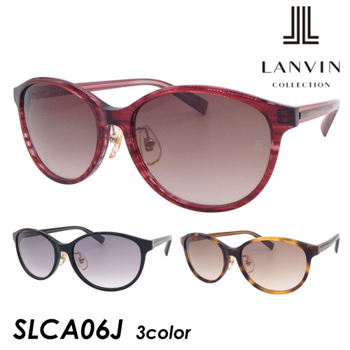 LANVIN COLLECTION ランバン コレクション サングラス SLCA06J col.0J61/0700/0722 54mm UVカット 紫外線 ブラック レッド ブラウン 3color