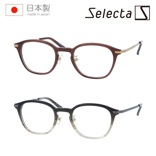 Selecta セレクタ メガネ 87-5032 col.2/3 48mm 日本製 2color