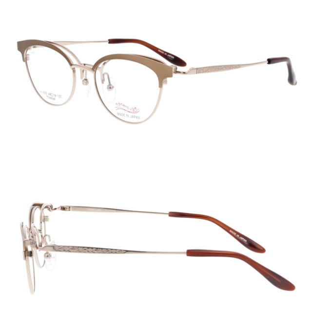 hanerouge ハネルージュ 跳ね上げメガネ hr-005 C-1/2/3/4 48mm 日本製 4color TITANIUM