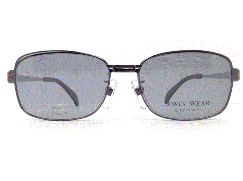 【TWINWEAR(ツインウェア)】【メガネ】【マグネット式サングラス】　TW-8003　col.2　54ｍｍ　日本