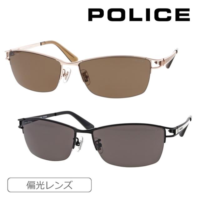 POLICE ポリス 偏光サングラス JET SPLQ03J col.8FFP/531P 59mm 偏光レンズ 紫外線 UVカット チタニウム Polaroid 2025年 2color