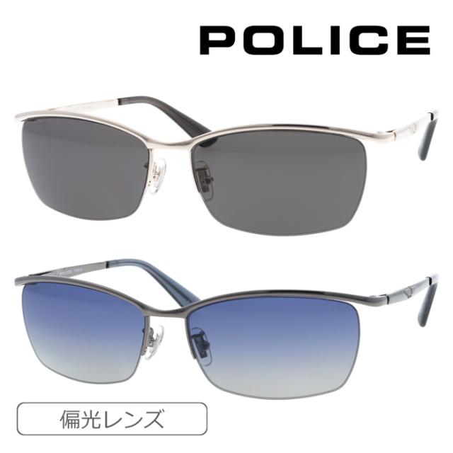 POLICE ポリス 偏光サングラス JET SPLQ05J col.8FFP/568P 59mm 偏光レンズ 紫外線 チタニウム Polaroid UVカット 2025年 2color