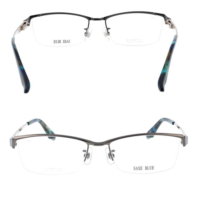 SAXE BLUE ザックスブルー メガネ SB-7137 col.1/2/3/4 55mm 日本製 TITANIUM MADE IN JAPAN 4color