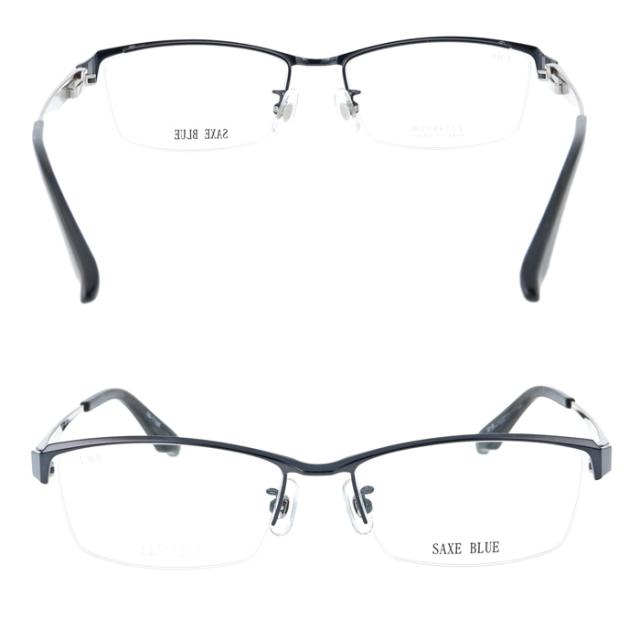 SAXE BLUE ザックスブルー メガネ SB-7137 col.1/2/3/4 55mm 日本製 TITANIUM MADE IN JAPAN 4color