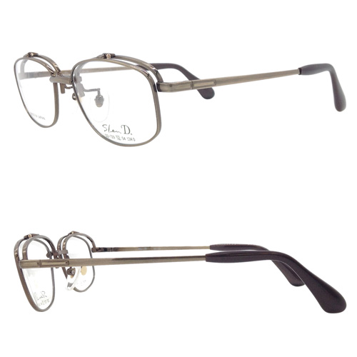 SlenD スレンディ 単式跳ね上げメガネ SD-729 col.1/3/5 52mm 54mm 日本製 TITAN チタン チタニウム フリップアップ 3color/2size