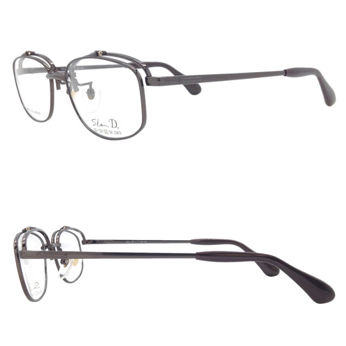 SlenD スレンディ 単式跳ね上げメガネ SD-729 col.1/3/5 52mm 54mm 日本製 TITAN チタン チタニウム フリップアップ 3color/2size