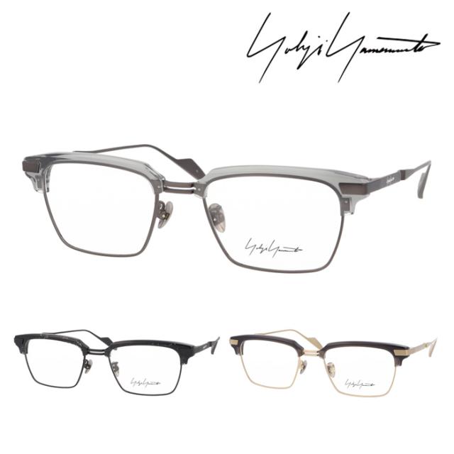 YOHJI YAMAMOTO ヨウジヤマモト メガネ 19-0088 col.1/2/3 52mm チタン Titanium 日本製 3color