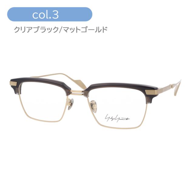 YOHJI YAMAMOTO ヨウジヤマモト メガネ 19-0088 col.1/2/3 52mm チタン Titanium 日本製 3color