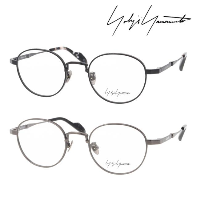 YOHJI YAMAMOTO ヨウジヤマモト メガネ 19-0090 col.2/3 49mm チタン Titanium 日本製 2color