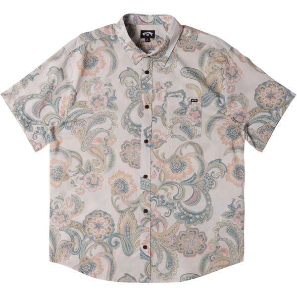 (取寄) ビラボン メンズ サンデーズ ジャカード ショートスリーブ シャツ - メンズ Billabong men Sundays Jacquard Short-Sleeve Shirt - Men's Taupe ビラボン メンズ シャツ トップス Sundays Short-Sleeve Shirt - Men's
