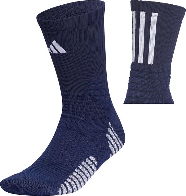 アディダス メンズ 靴下 アンダーウェア adidas Select Maximum Cushion Basketball Crew ...