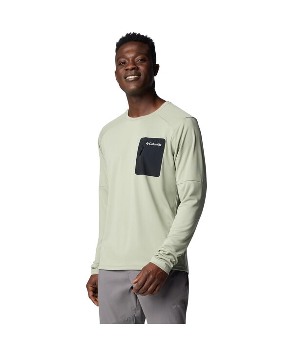 コロンビア メンズ シャツ トップス Columbia Tech Knit Long Sleeve Crew Safari/Blackの通販は ...