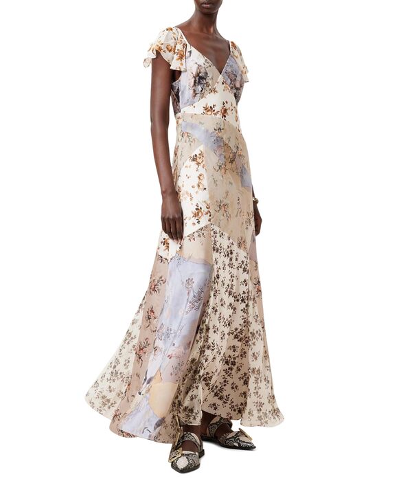 平和屋着物＊夏物 紗紬 枝葉文 正絹 逸品 AABA2798jd